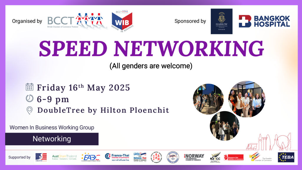 16/5 BCCT Joint Women in Business Speed Networking - Malaysian - Thai ...
